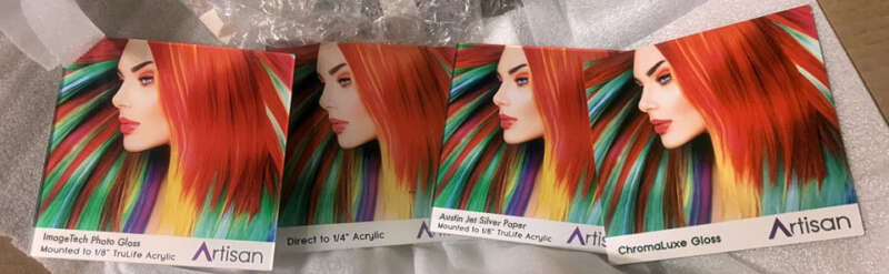 Print Samples : HD Papers, Acrylic, Dibond, and More!